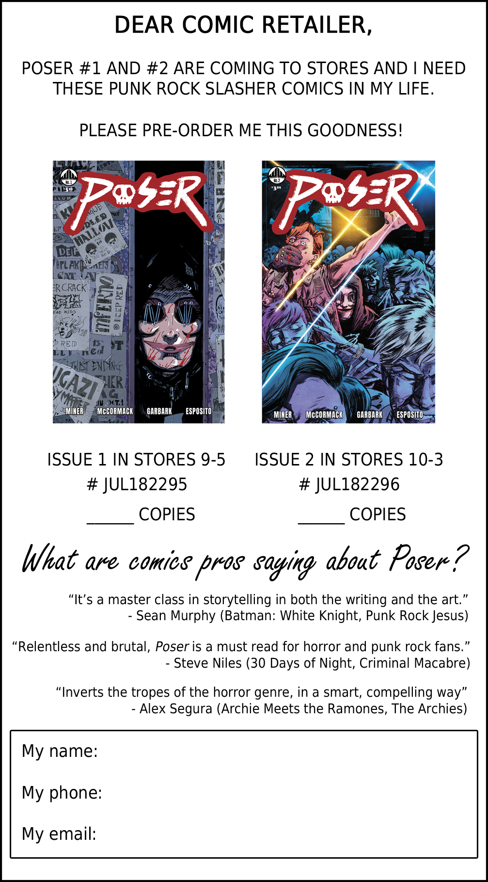 POSER available for pre-order NOW! | matt miner xvx dot com